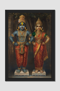 Panduranga Vitthala with Rukmini Devi Photo Frame – Divine Presence of ...