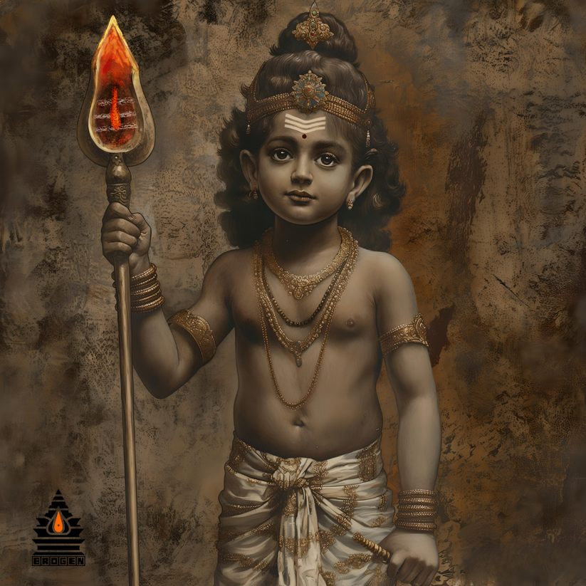 Digital Art of Lord Muruga - Spiritual Devotion in High-Resolution PNG ...