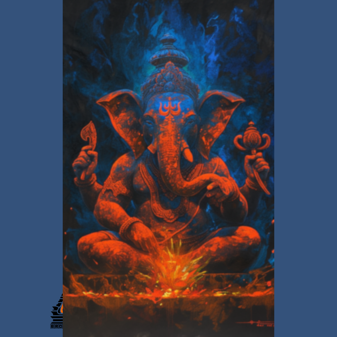 Mooladhara Sthita Ganapathi Digital Art | High-Resolution Spiritual Ar ...