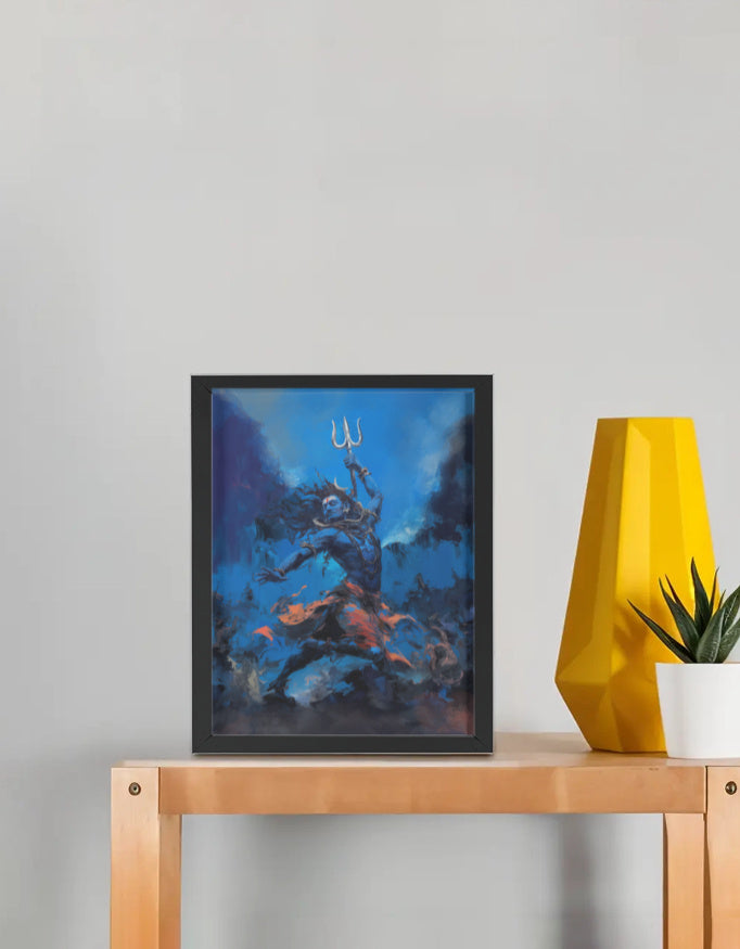 Shiva Tandav Photo Frame – Nataraja Wall Art for Home & Spiritual Déco ...
