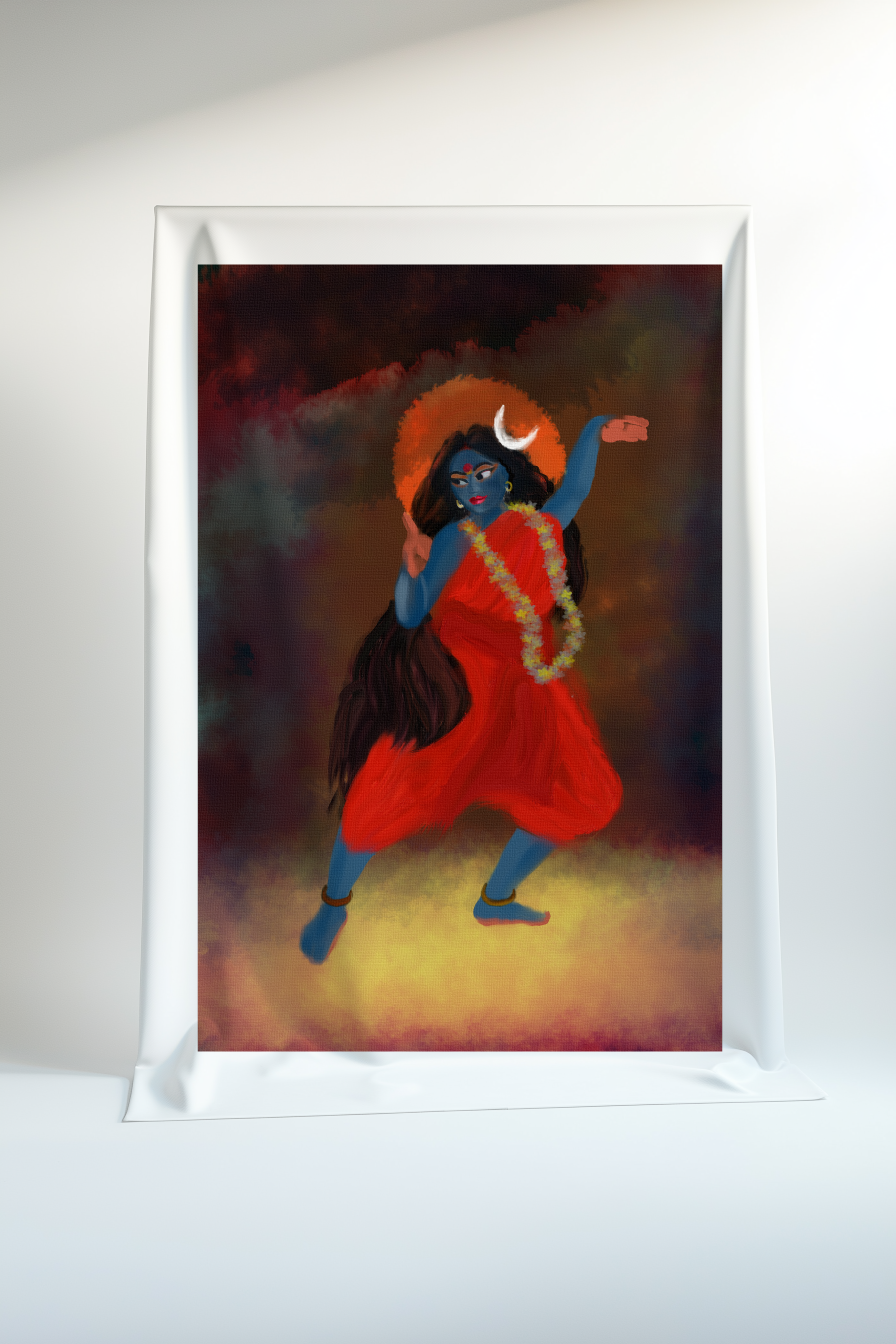 Maa Kali Canvas Print Roll – Powerful Divine Feminine Energy Wall Art ...